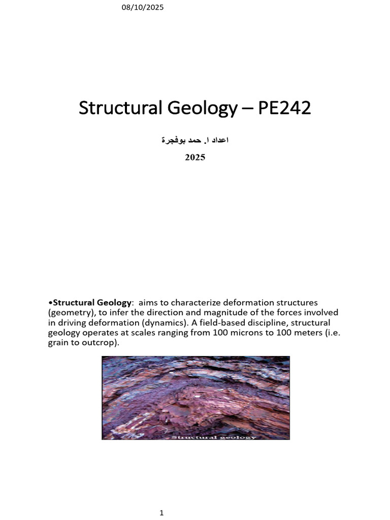 Structural Geology and Tectonics Overview | PDF | Deformation ...