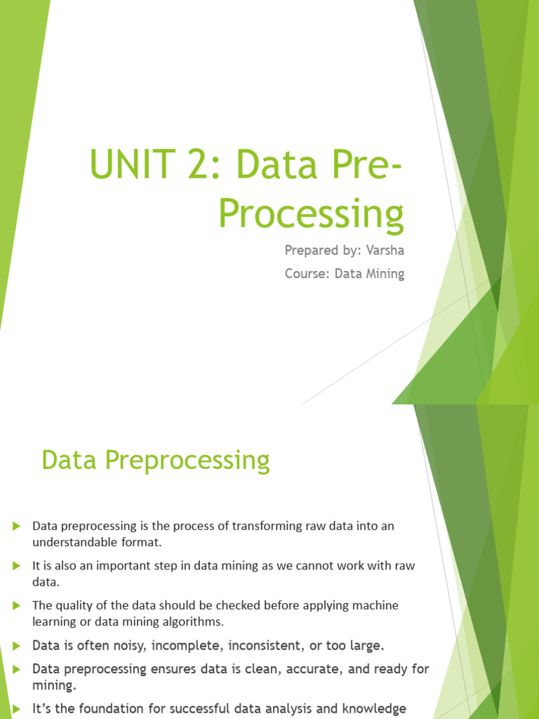 UNIT 2 Data Preprocessing Updated | PDF | Data Compression | Data