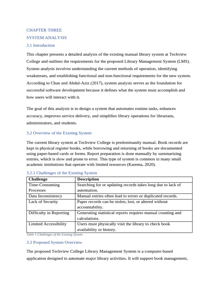 Chapter Three Project Proposal Nkirrote | PDF | Libraries | Databases