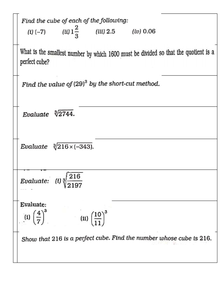Cube Roots | PDF