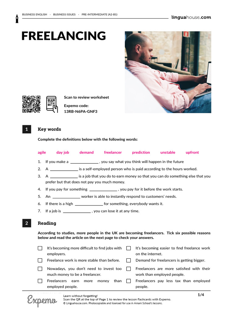 Freelancing Trends in Business English | PDF | Freelancer
