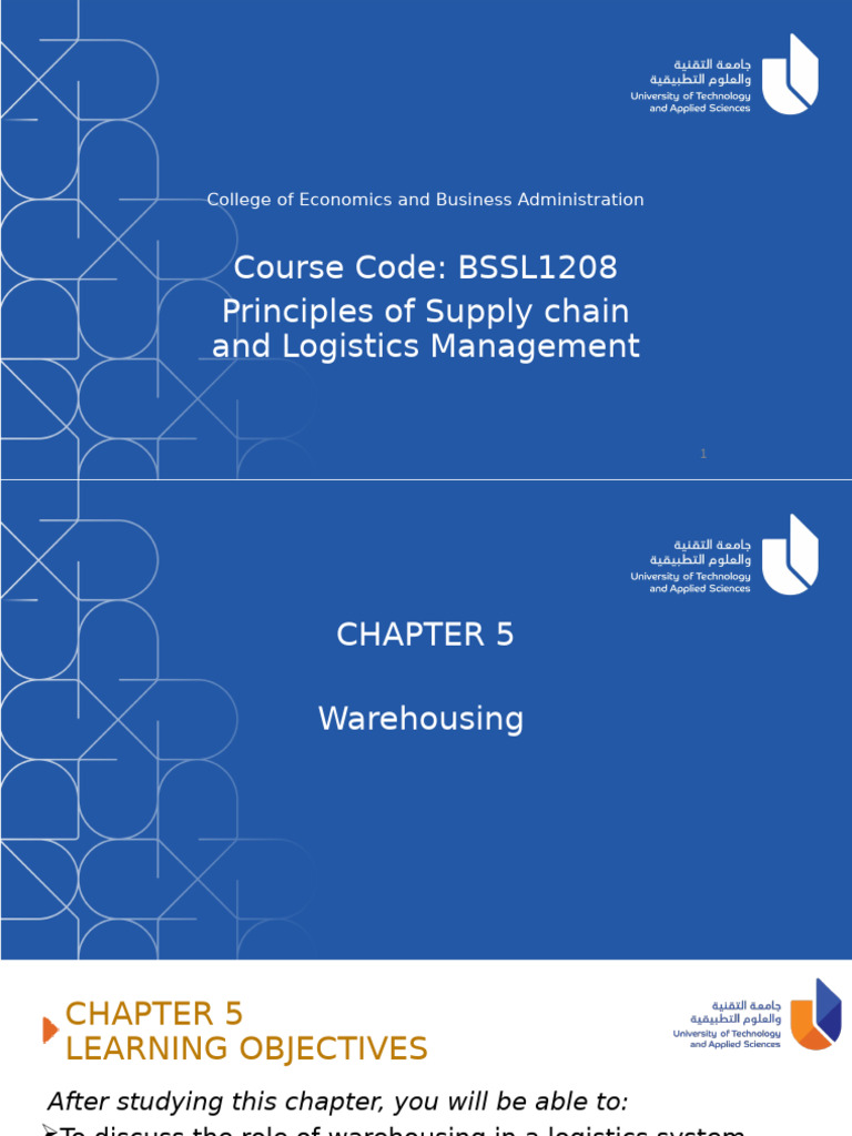 Warehousing in Supply Chain Management | PDF | Warehouse | Logistics