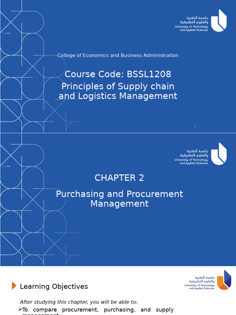 Chapter 2 Final Copy 1 | PDF | Supply Chain | Procurement
