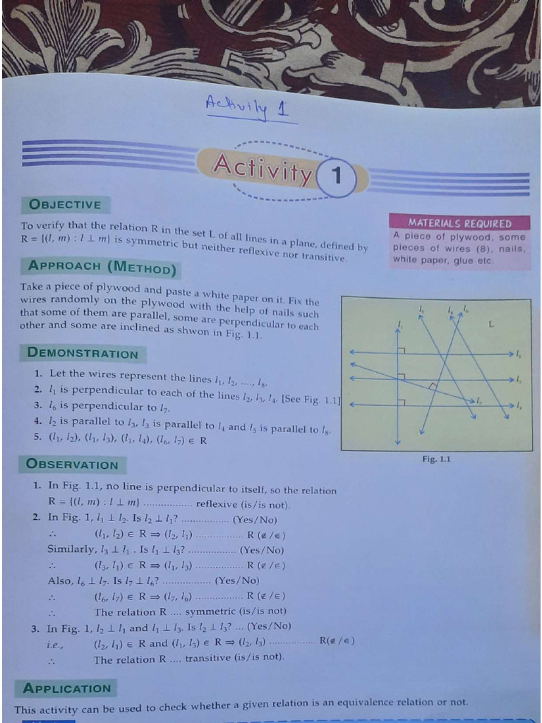 Maths Activity File 2025-26 Class XII | PDF