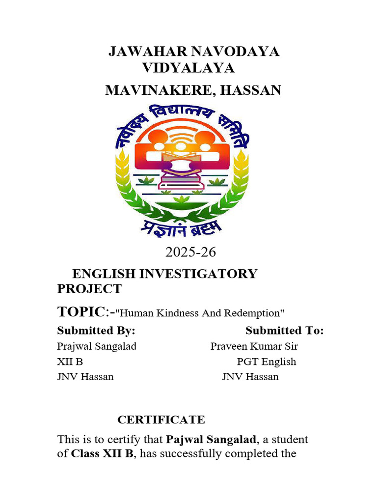 Prajwal_final_english | PDF | Forgiveness | Psychology