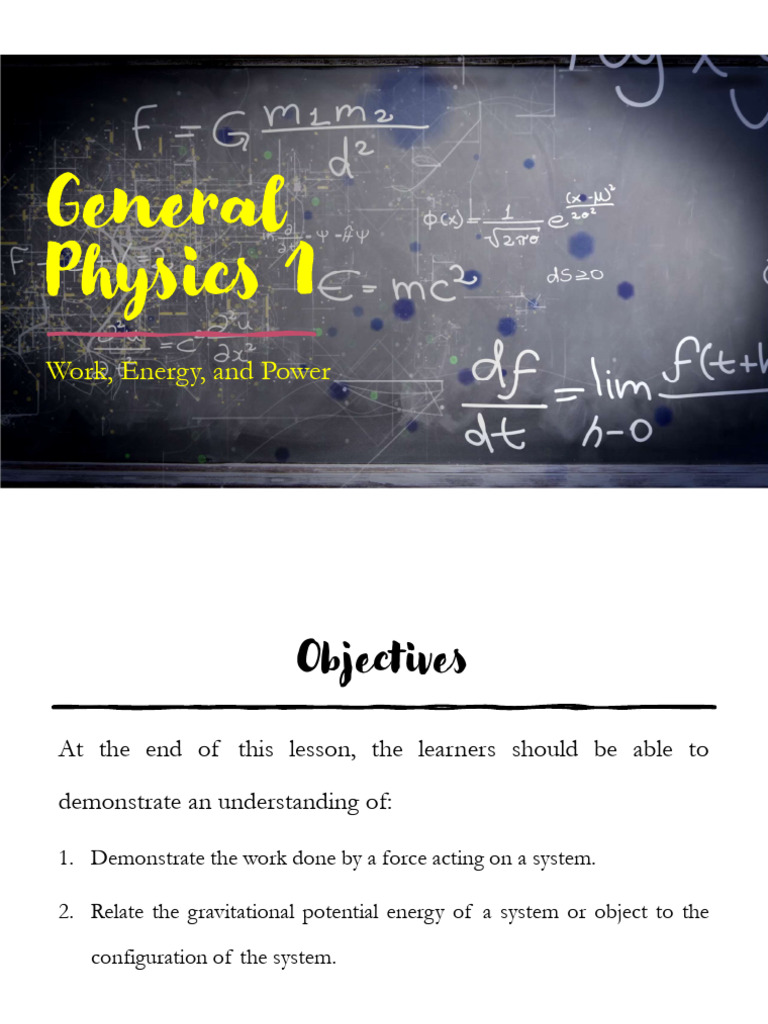 Work Energy and Power | PDF | Potential Energy | Force