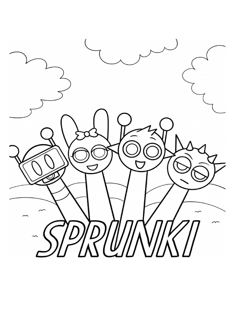 Libro para Colorear SPRUNKIE | PDF