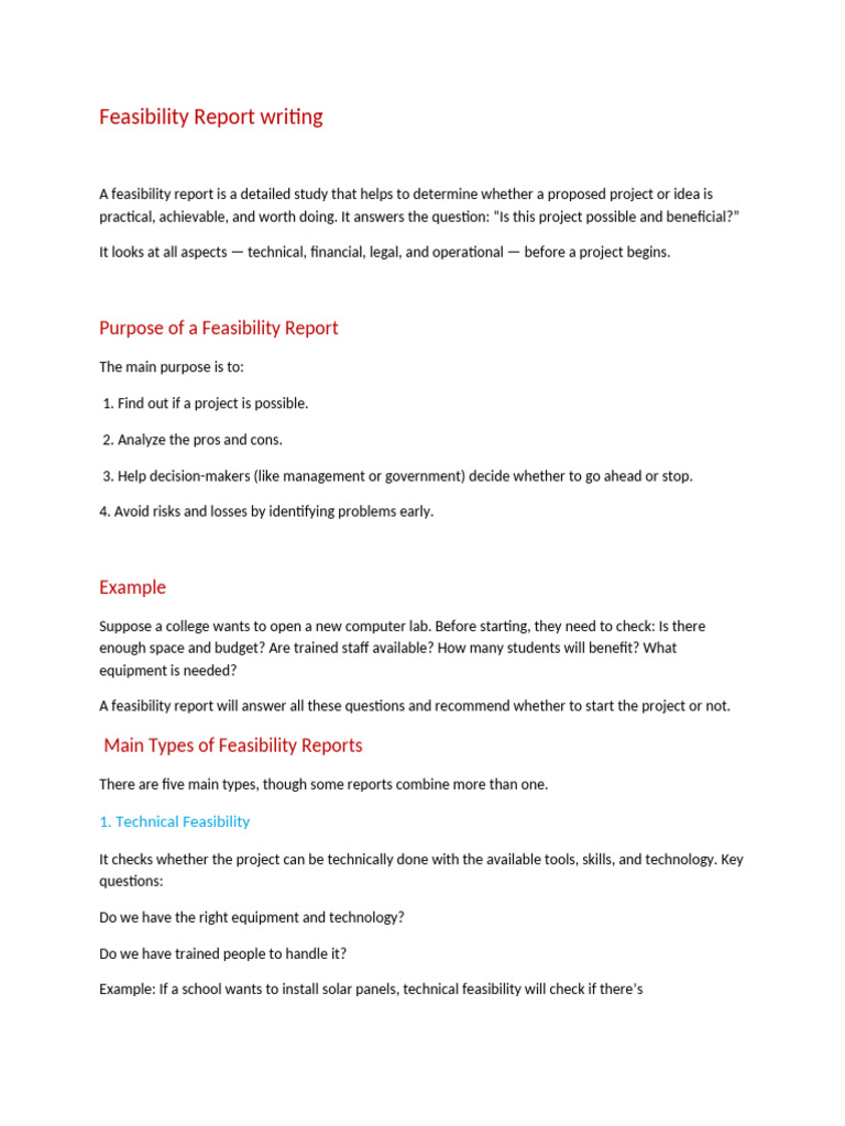 Comprehensive Guide to Feasibility Reports | PDF | Feasibility Study