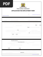 PSC Employment Application Form 2016 | PDF