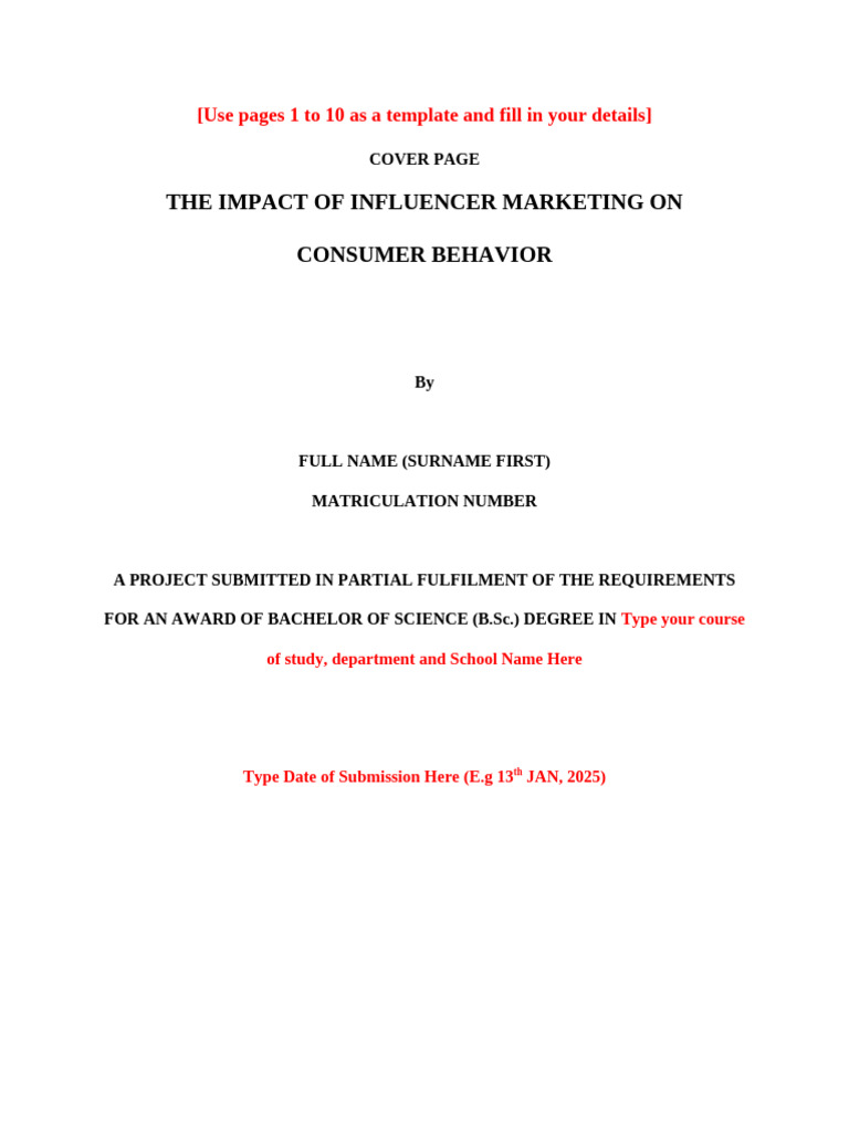 The Impact of Influencer Marketing On Consumer Behavior | PDF | Brand ...