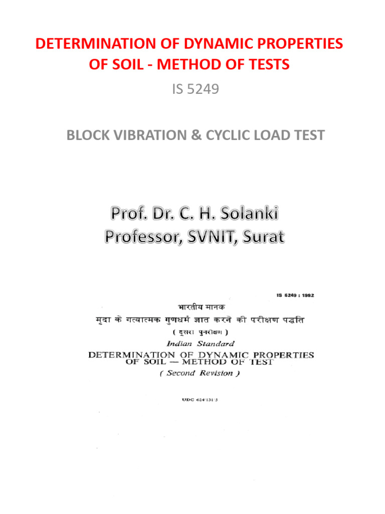 Soil Dynamic Properties Testing Methods | PDF | Oscillation | Classical ...
