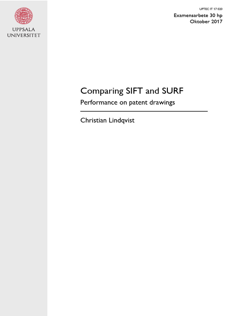 Comparing SIFT and SURF - DiVA-portal | PDF | Computer Vision