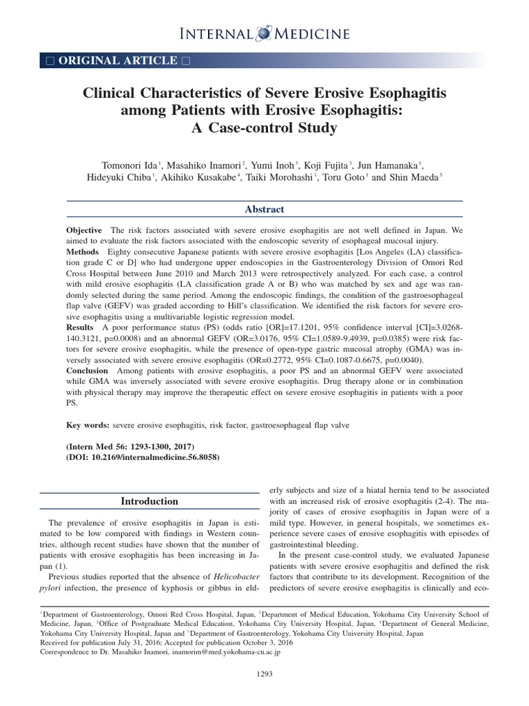 Erosive Esophagitis Grade C. | PDF | Endoscopy | Gastroenterology
