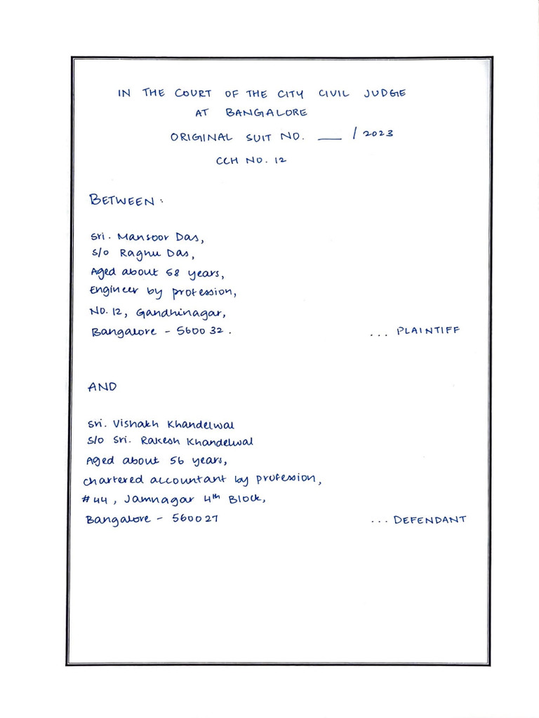 Written Statement | PDF