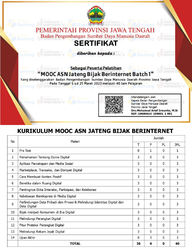 Asn Bijak Berinternet Mooc Merged Hal 1-2 | PDF