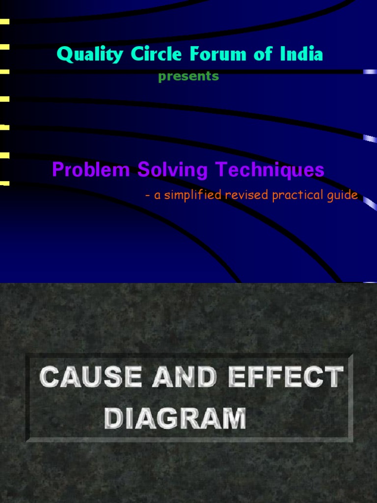 Quality Circle Forum of India: Problem Solving Techniques | PDF ...