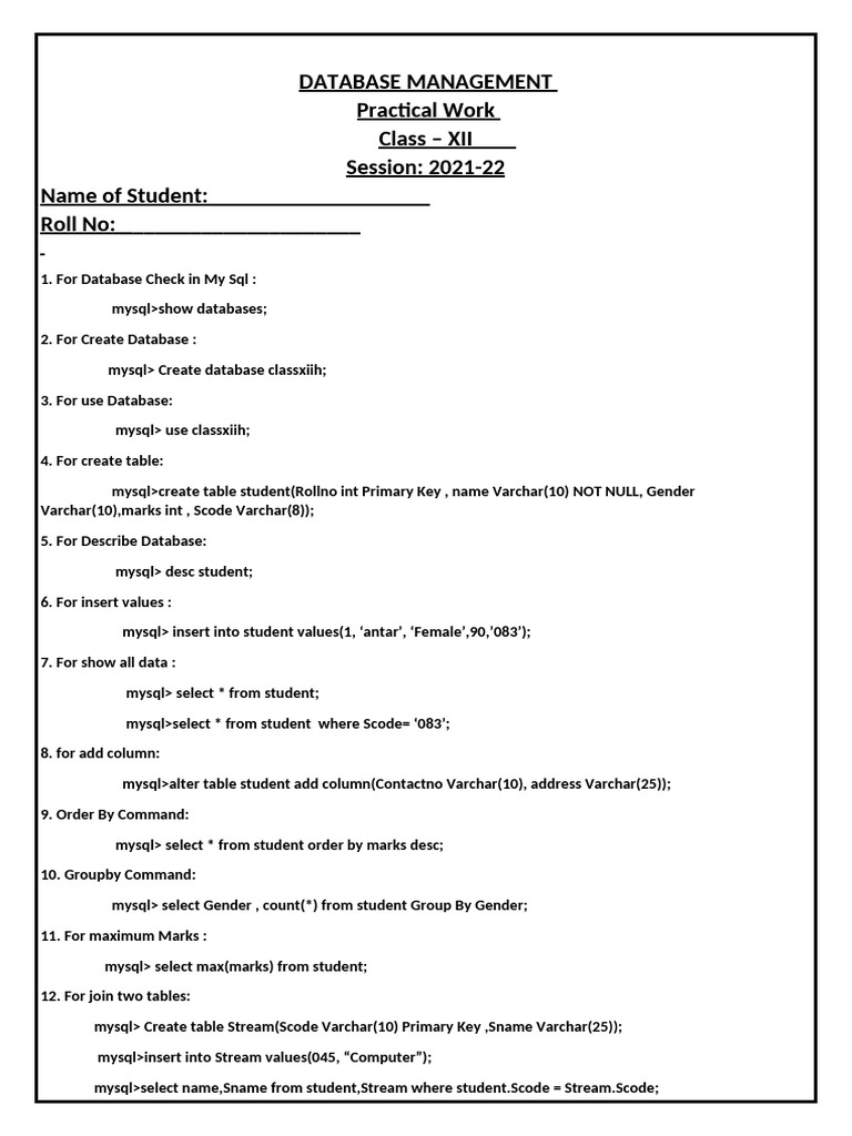Database Management | PDF