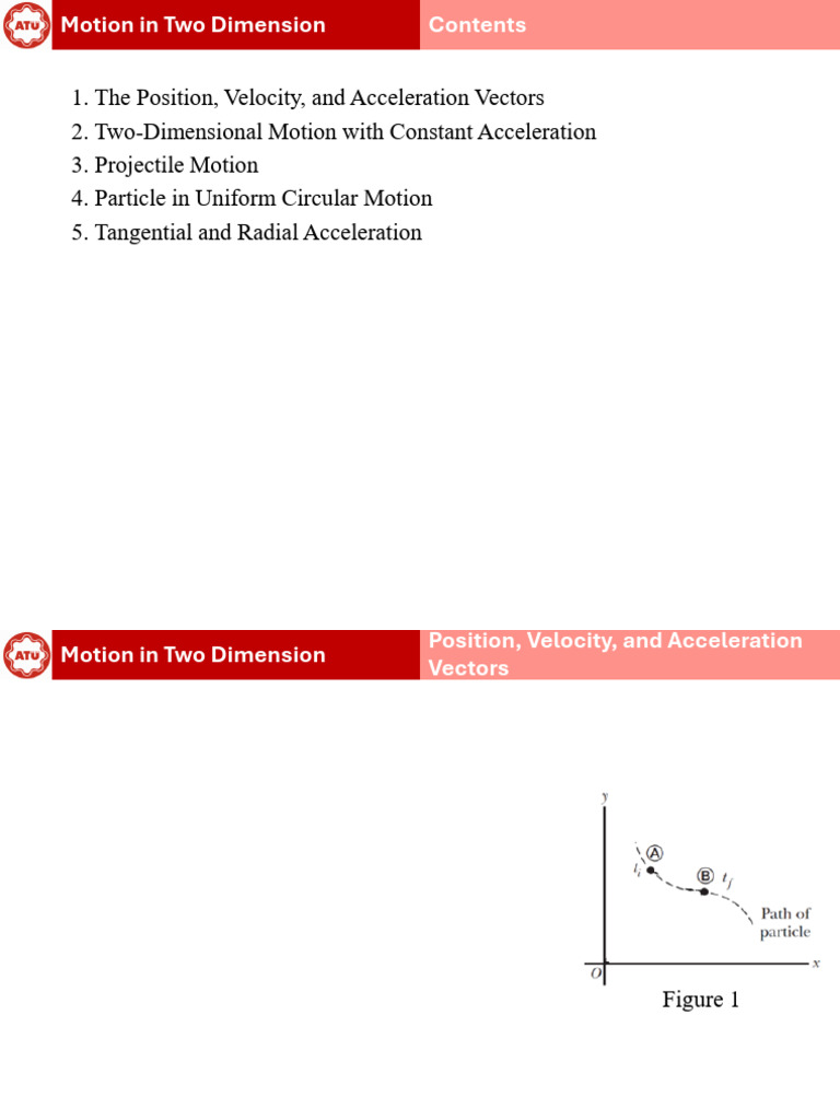 2D Motion: Vectors and Projectile Dynamics | PDF | Acceleration | Velocity