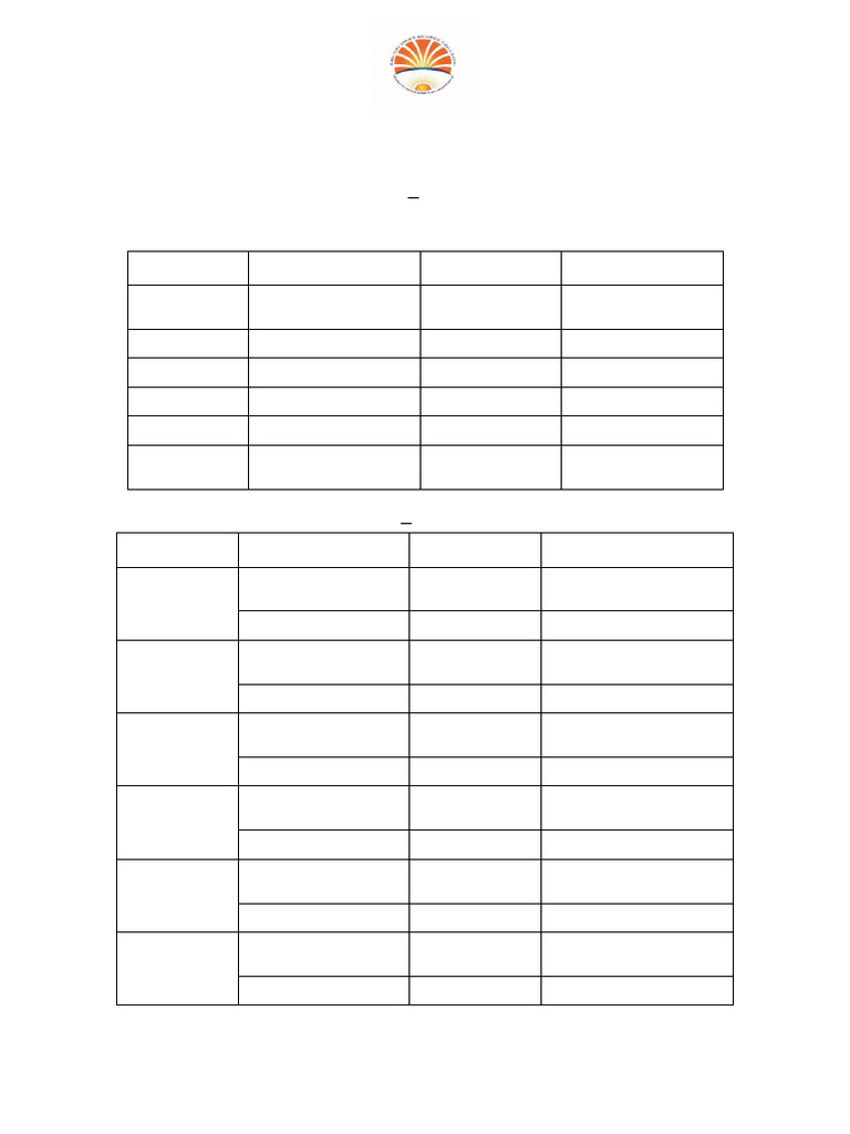 Internal Exam Time Table 2025 - Girls - Oct 2025 | PDF