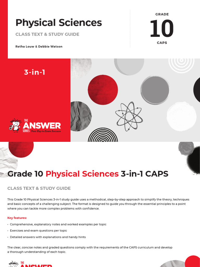 Grade 10 Physical Sciences Study Guide | PDF