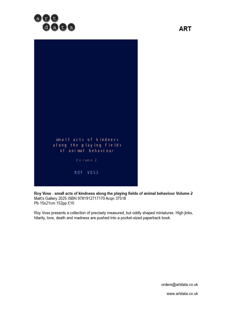 Art Books by Roy Voss and Fiona Crisp | PDF
