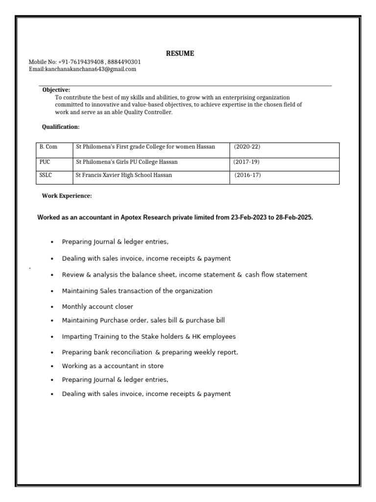 Kanchana C V | PDF | Computing | Business