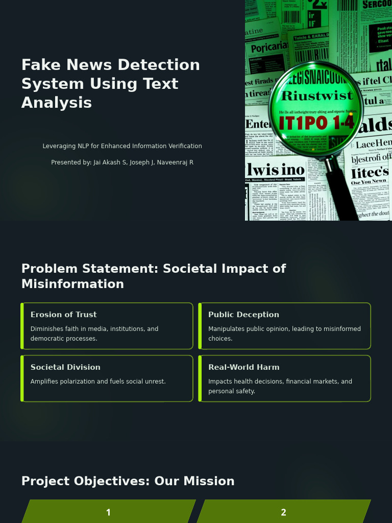 Fake News Detection System Using Text Analysis | PDF | Machine Learning ...