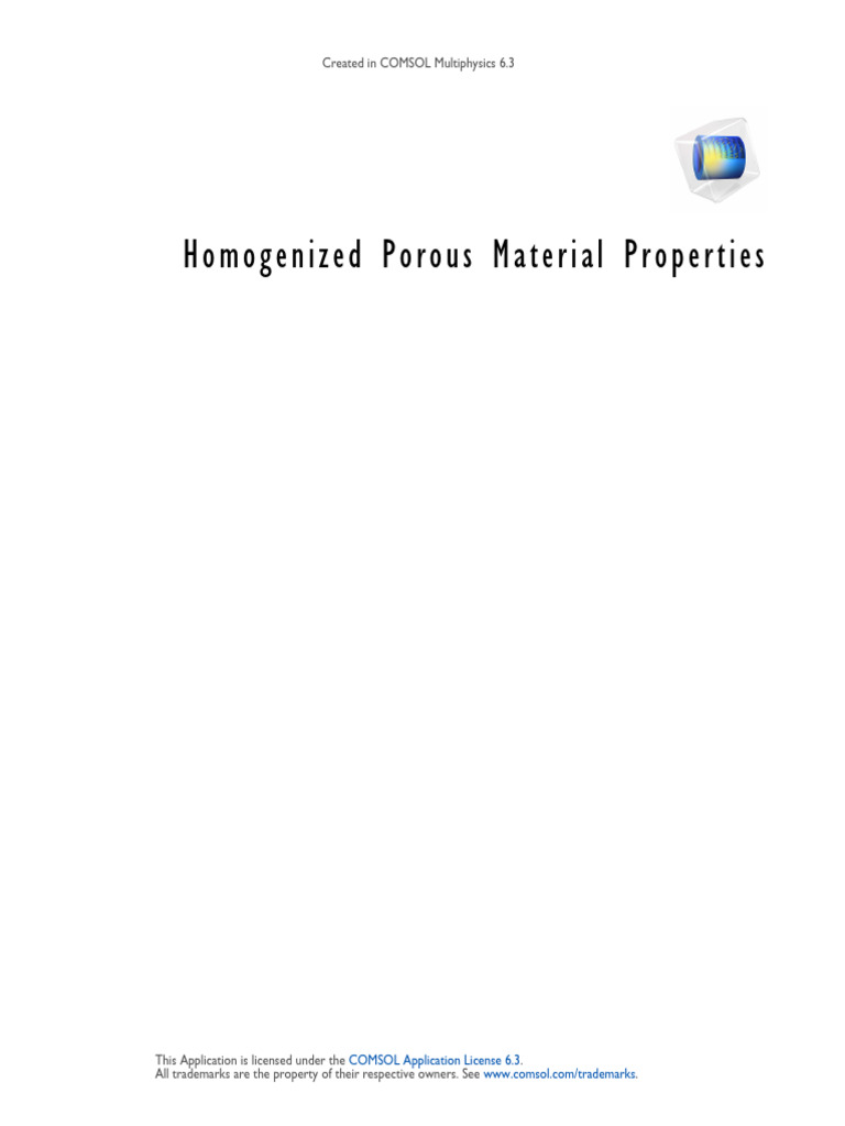 Applications - Homogenized Porous Material Properties | PDF | Porosity ...