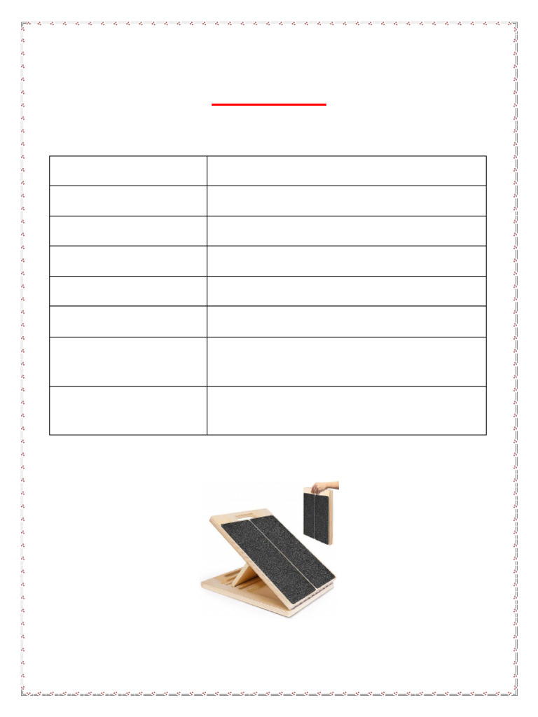 Slant Board-Requirement Report, UK & USA | PDF | Reliability ...