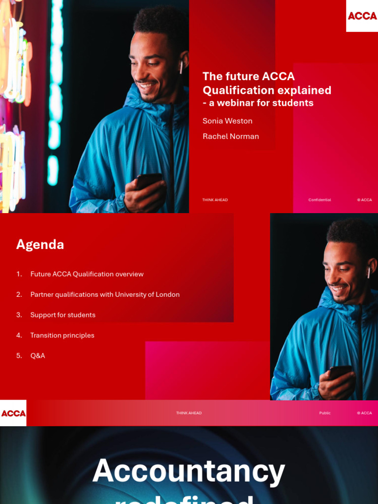 The Future ACCA Qualification Explained: - A Webinar For Students | PDF ...