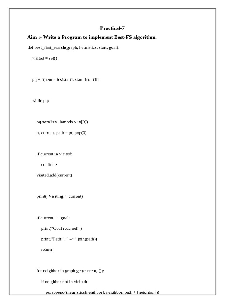 Ai Practical3 | PDF