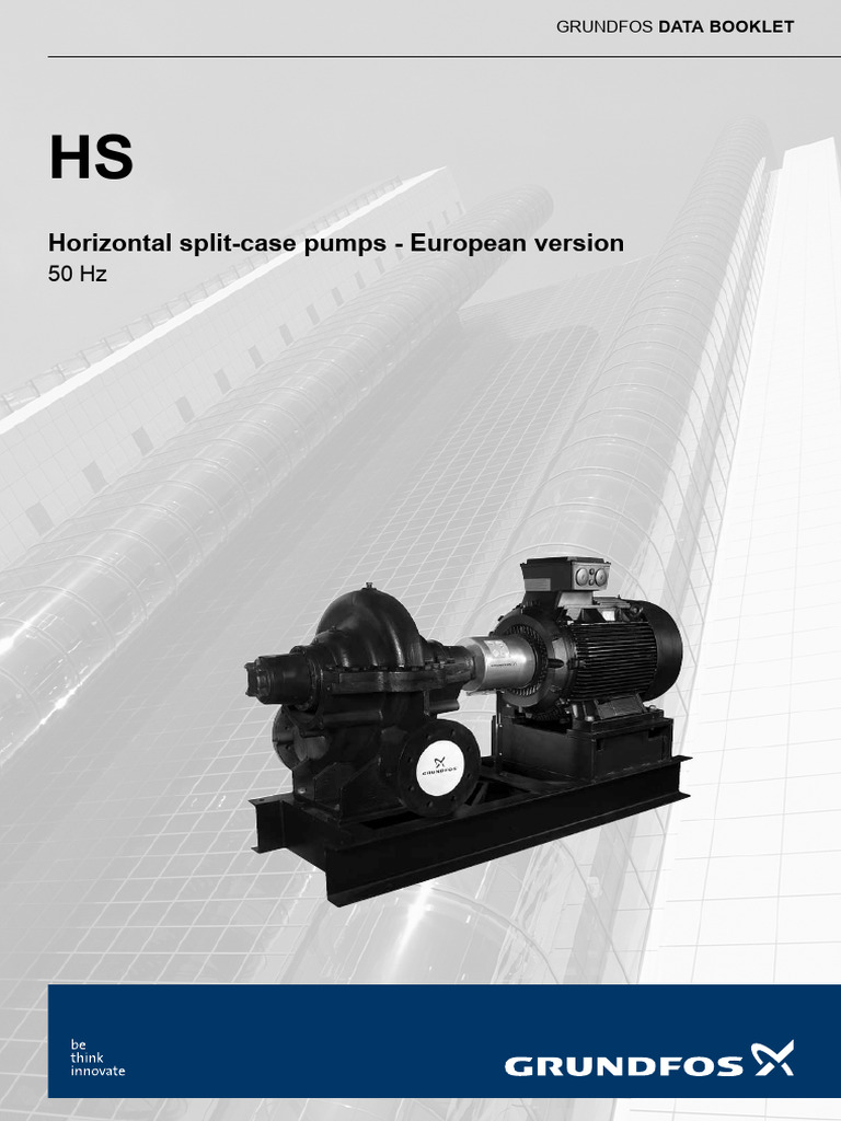 Grundfos HS Horizontal Split-Case Pumps | PDF | Pump | Irrigation