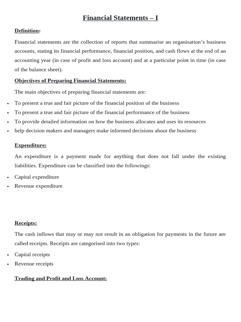 Understanding Financial Statements Basics | PDF | Debits And Credits ...