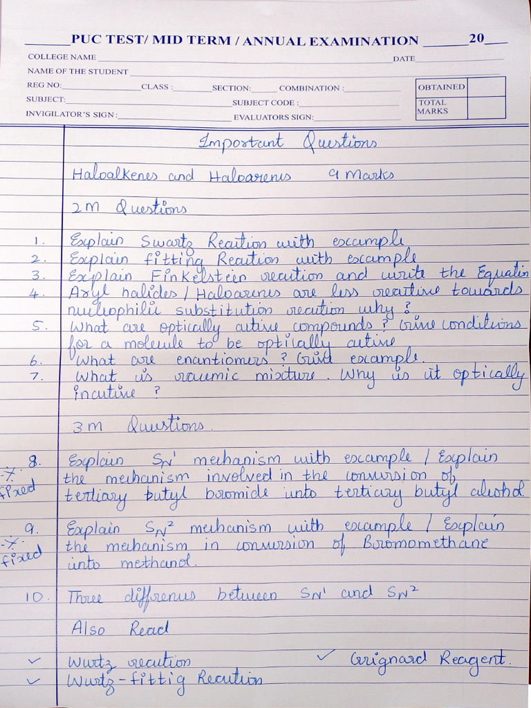 2 PU Imp. Question | PDF