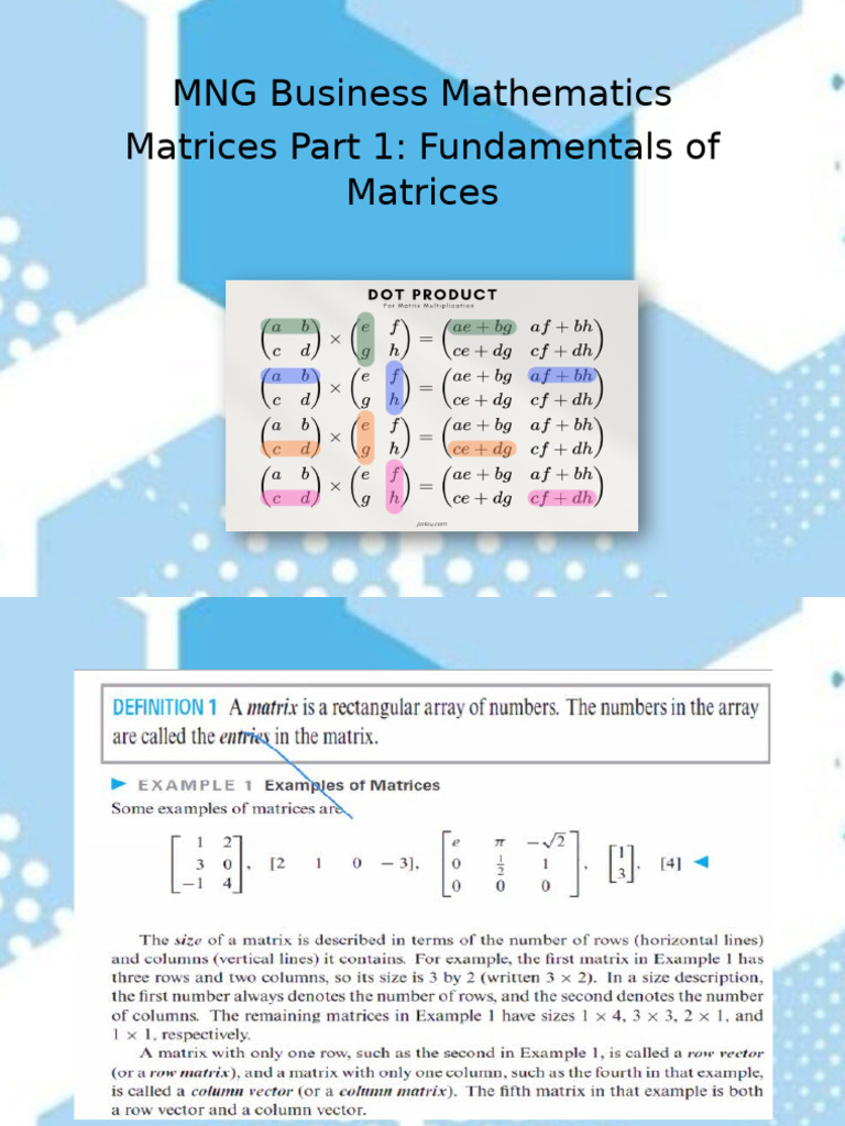 MNG Business Mathematics | PDF