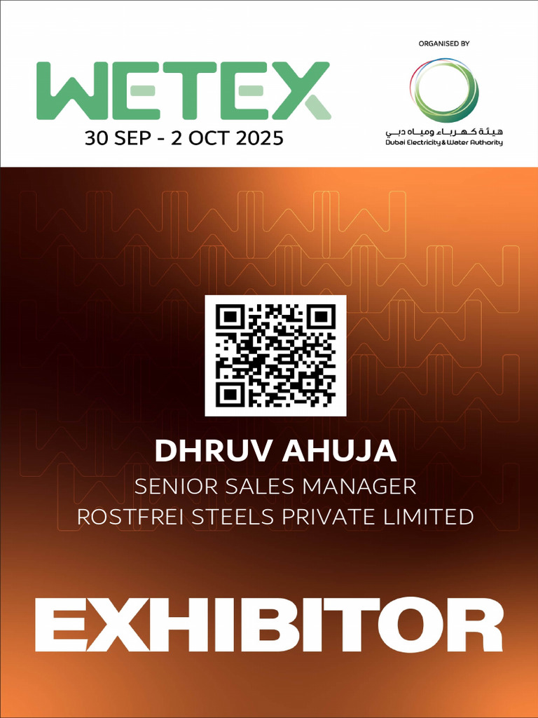 WETEX 2025 Badge | PDF