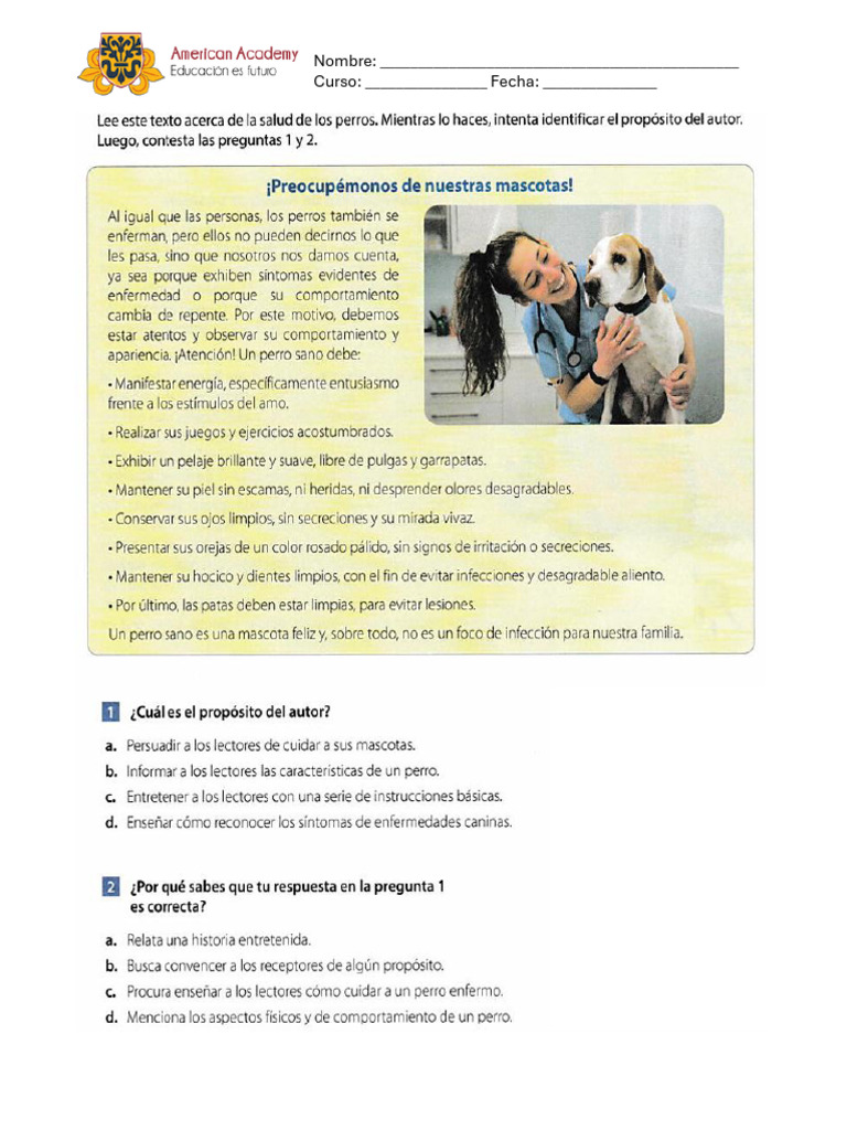 Identificar El Propósito Del Autor-8vo | PDF