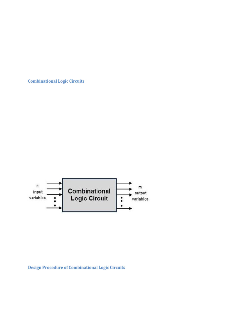 Combinational Logic Circuits Overview | PDF | Logic Gate | Digital ...