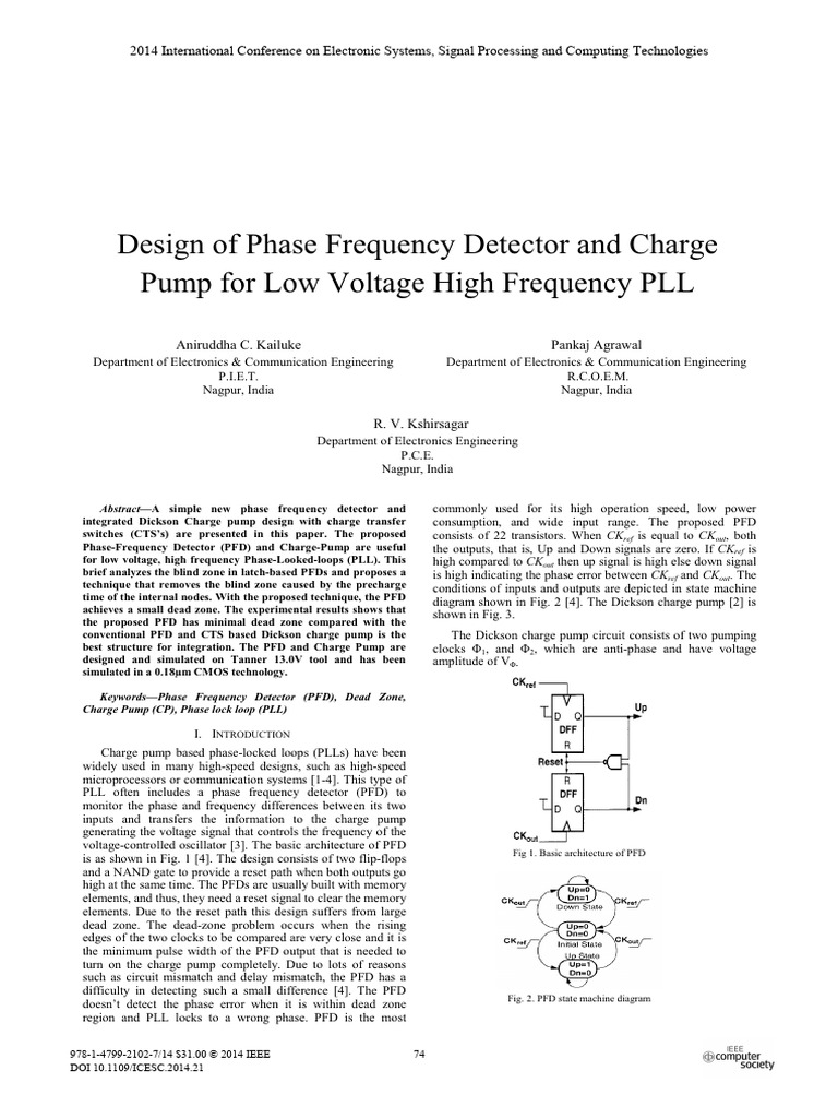 11 Design of Phase Frequency Detector and Charge Pump For Low Voltage ...