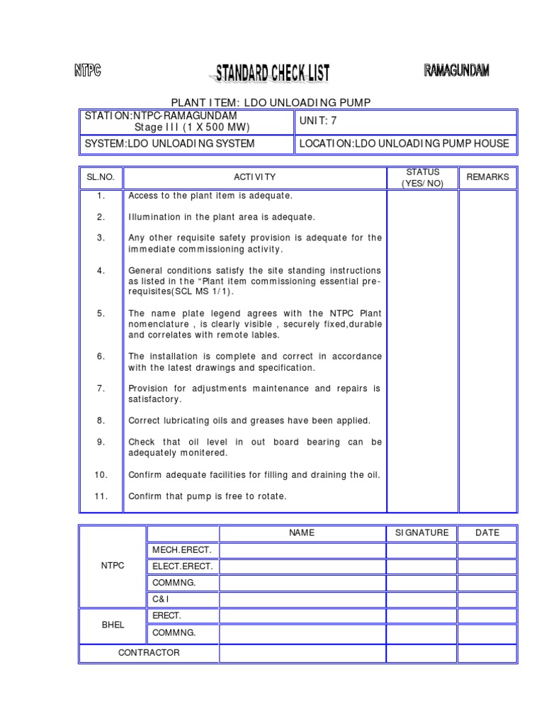 LDO Unloading Pump | PDF | Bearing (Mechanical) | Pump