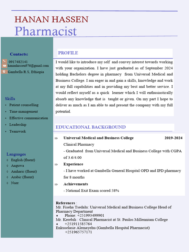 Hanan's CV | PDF