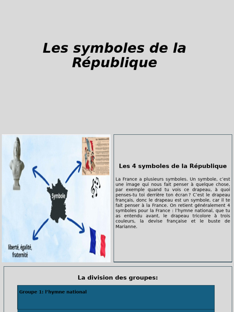 Les 4 symboles de la République française | PDF | La Marseillaise