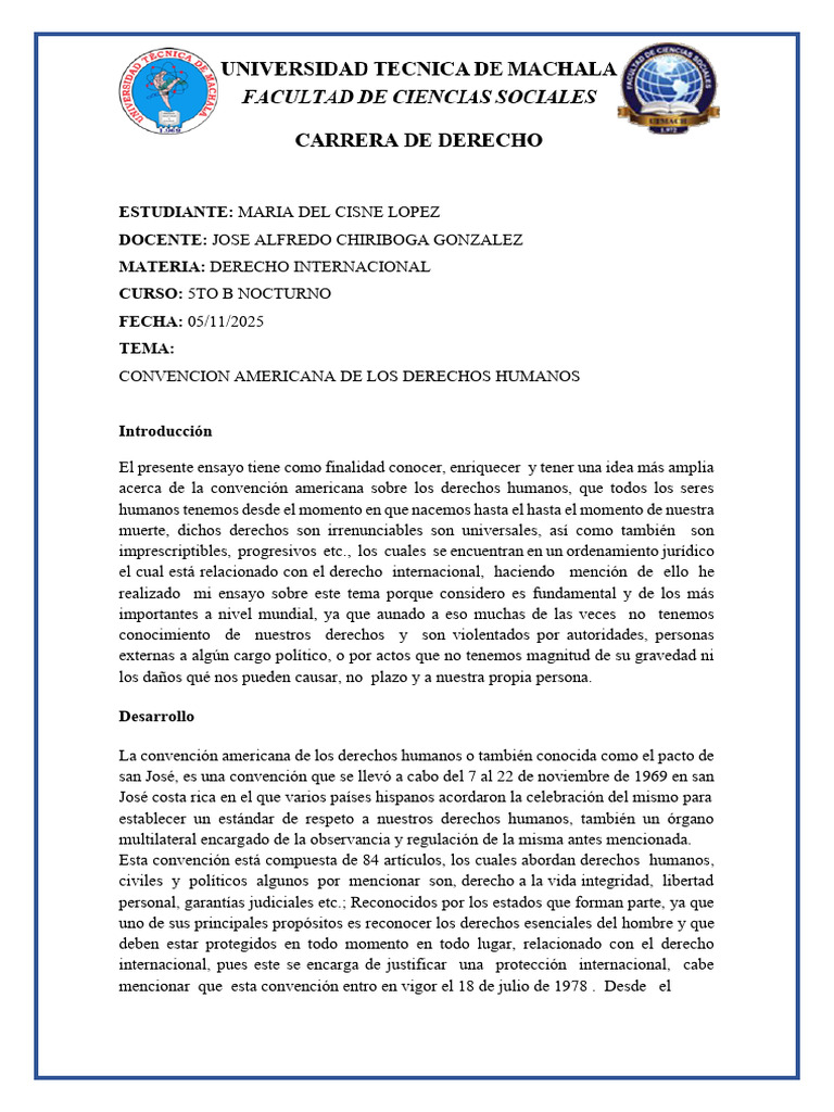 Convencion Americana De Derechos Humanos Pdf Pena Capital
