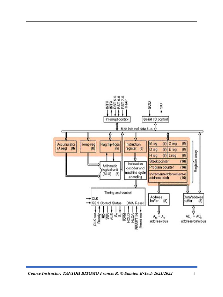 Chapter 2 - 8085 Microprocessors | PDF | Input/Output | Central Processing Unit