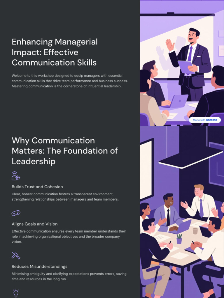 Essential Communication Skills for Managers | PDF | Communication ...