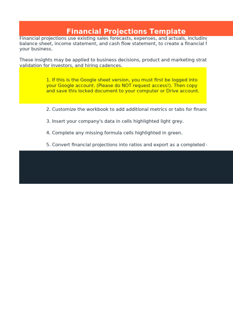Startup Financial Projections Template | PDF | Equity (Finance) | Expense