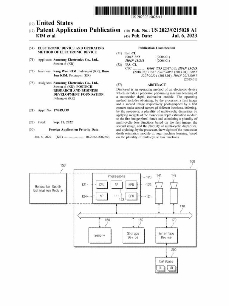 Electronic Device and Operating Method of Electronic Device | PDF