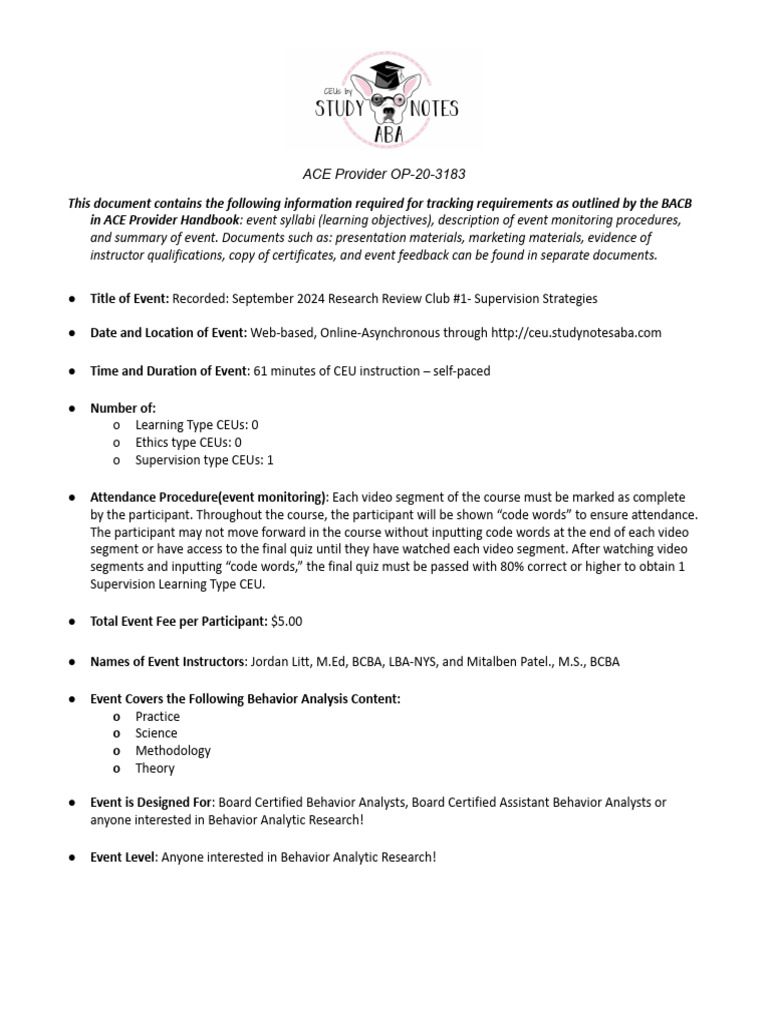 Supervision Strategies CEU Event 2024 | PDF | Cognition | Behavior ...