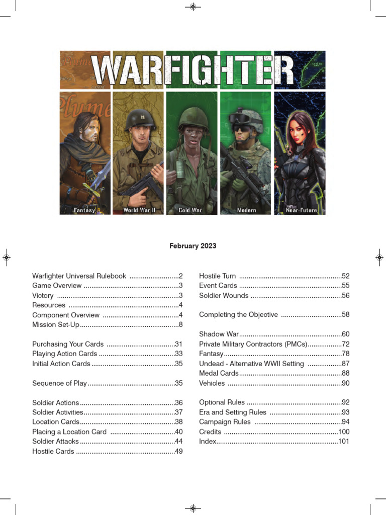 Warfighter Universal Rulebook 2023 Feb After Feedback | PDF | Ammunition