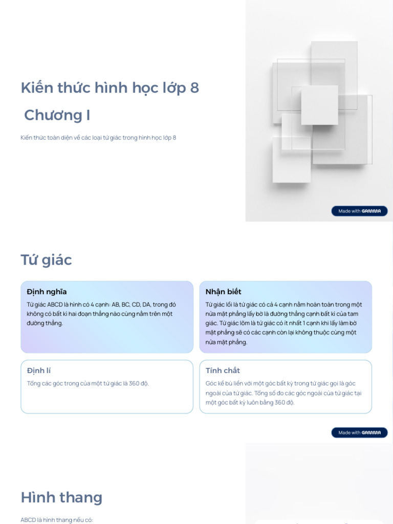 Kien Thuc Hinh Hoc Lop 8 | PDF